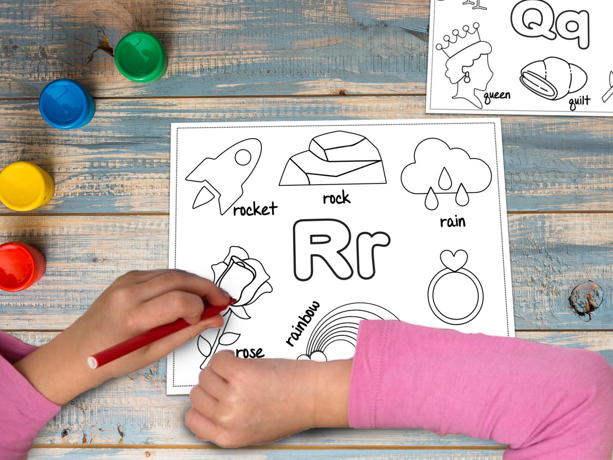 Coloring Pages of the Alphabet Coloring Pages for Preschoolers, an ...