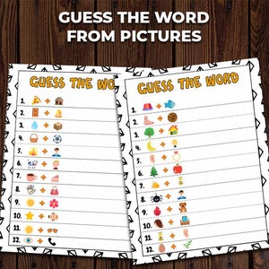 Guess the Word Game, Rebus Puzzles and Brain Teasers, Printable Games ...