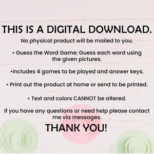 Guess the Word Game, Rebus Puzzles and Brain Teasers, Printable Games ...