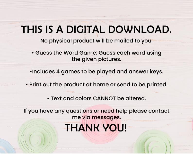 Guess the Word Game, Rebus Puzzles and Brain Teasers, Printable Games ...