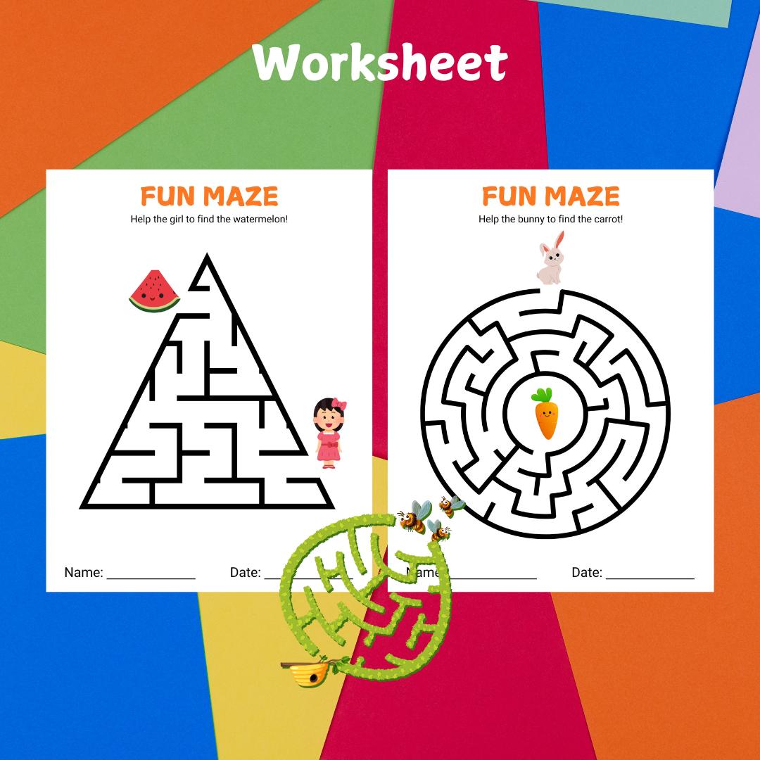 30 Fun and Challenging Mazes for Kids, Kids Fun Maze Activity ...