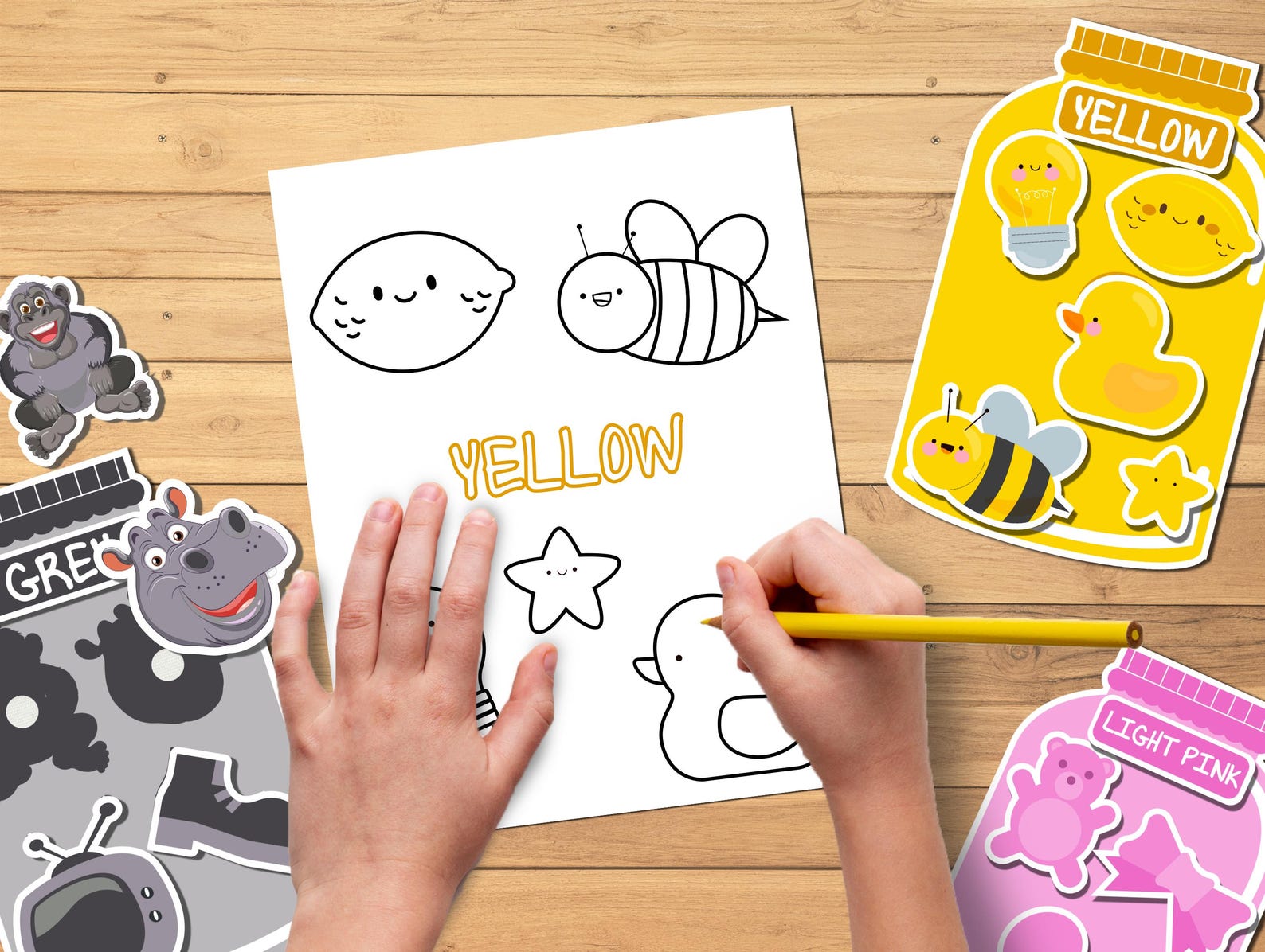 Color Sorting and Color Matching Jars Activity for Kindergarten ...