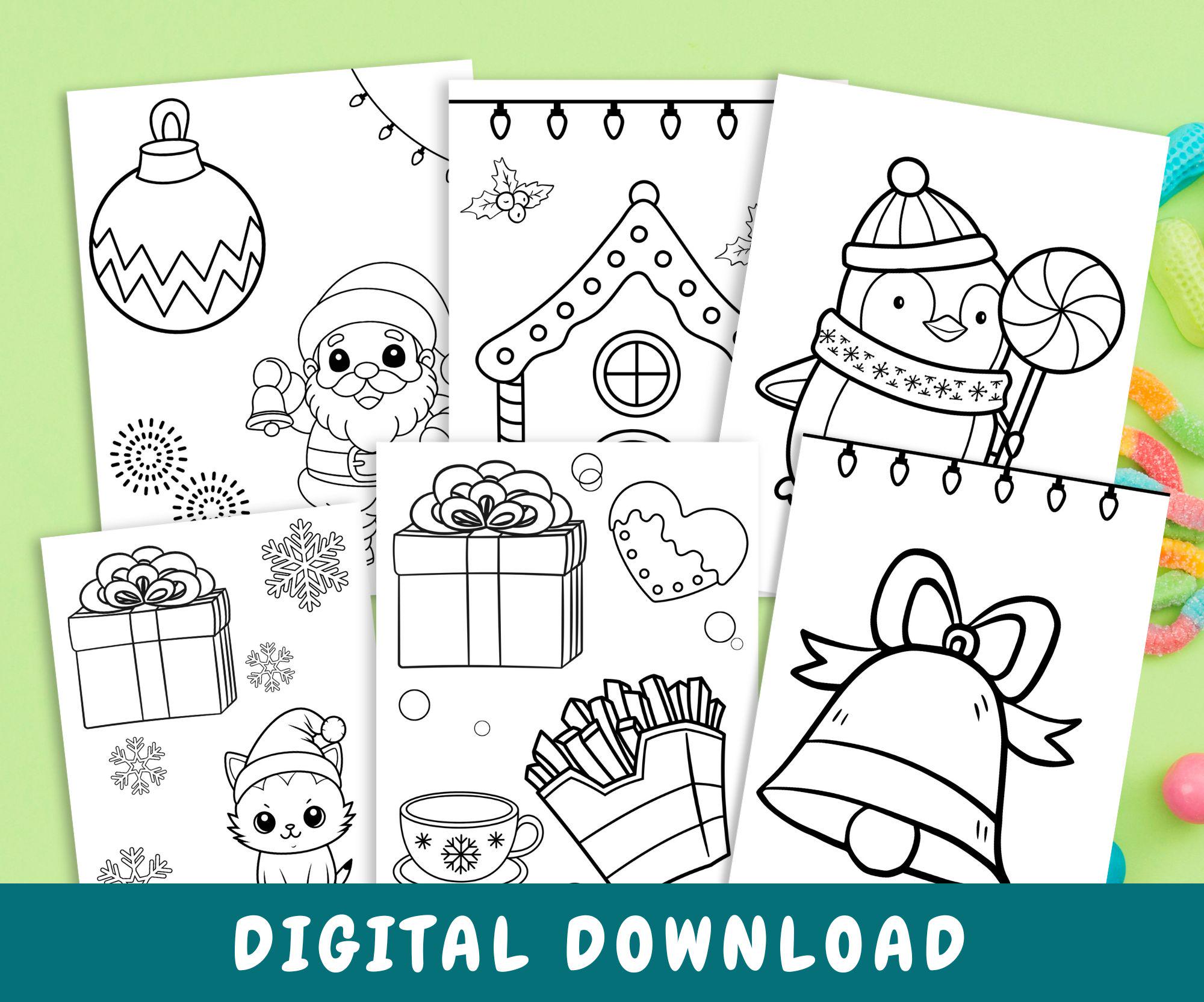 Christmas Coloring, 30 Christmas Coloring Pages, Christmas Games ...
