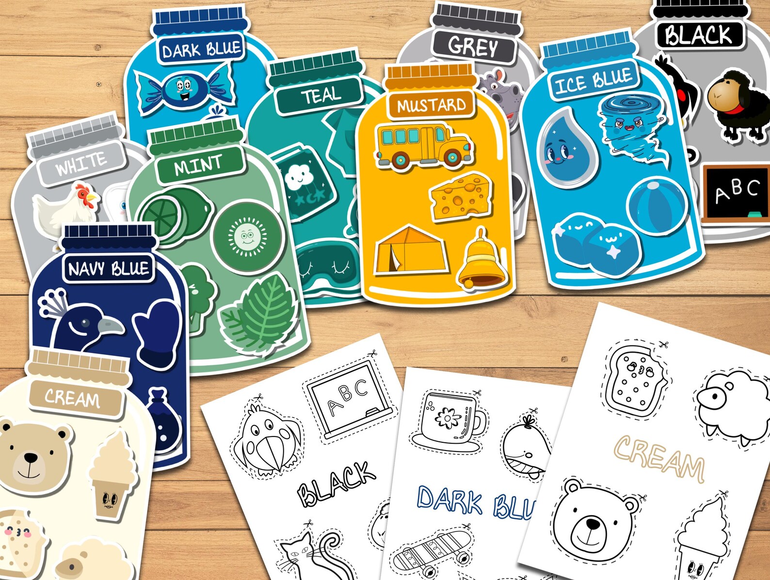 Color Sorting and Color Matching Jars Activity for Kindergarten ...