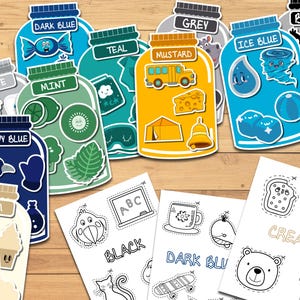 Color Sorting and Color Matching Jars Activity for Kindergarten ...