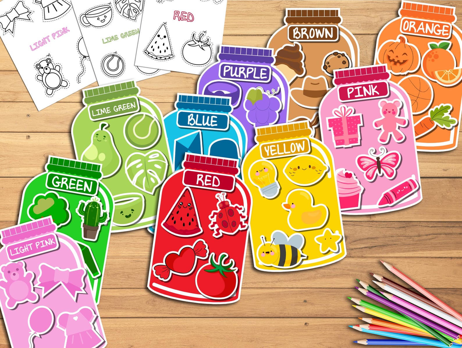 Color Sorting and Color Matching Jars Activity for Kindergarten ...