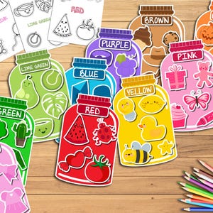 Color Sorting and Color Matching Jars Activity for Kindergarten ...
