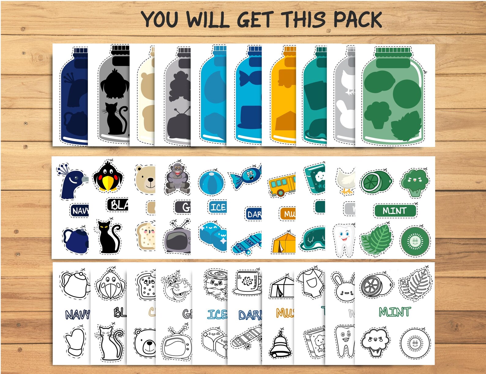 Color Sorting and Color Matching Jars Activity for Kindergarten ...