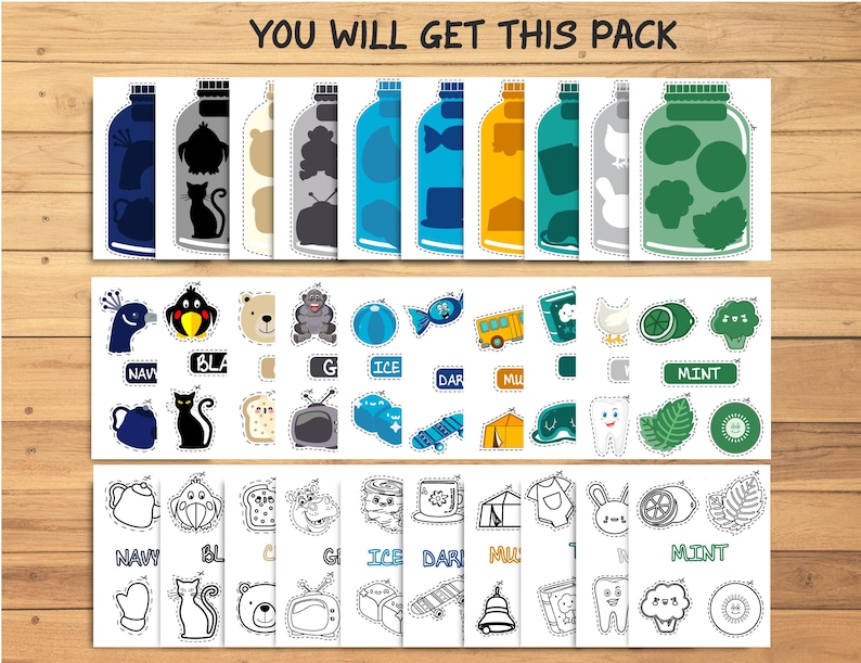 Color Sorting and Color Matching Jars Activity for Kindergarten ...