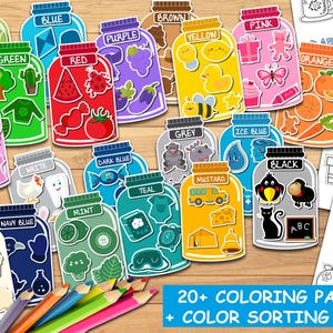 Color Sorting and Color Matching Jars Activity for Kindergarten ...
