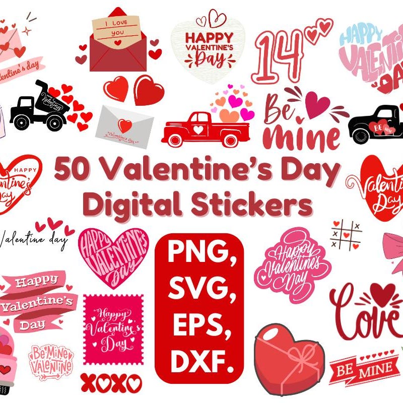 Stickers Valentine - Etsy