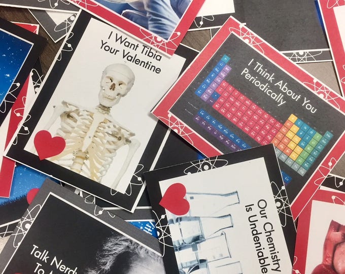 Science of Love Valentines Day Cards Download and Print | Etsy