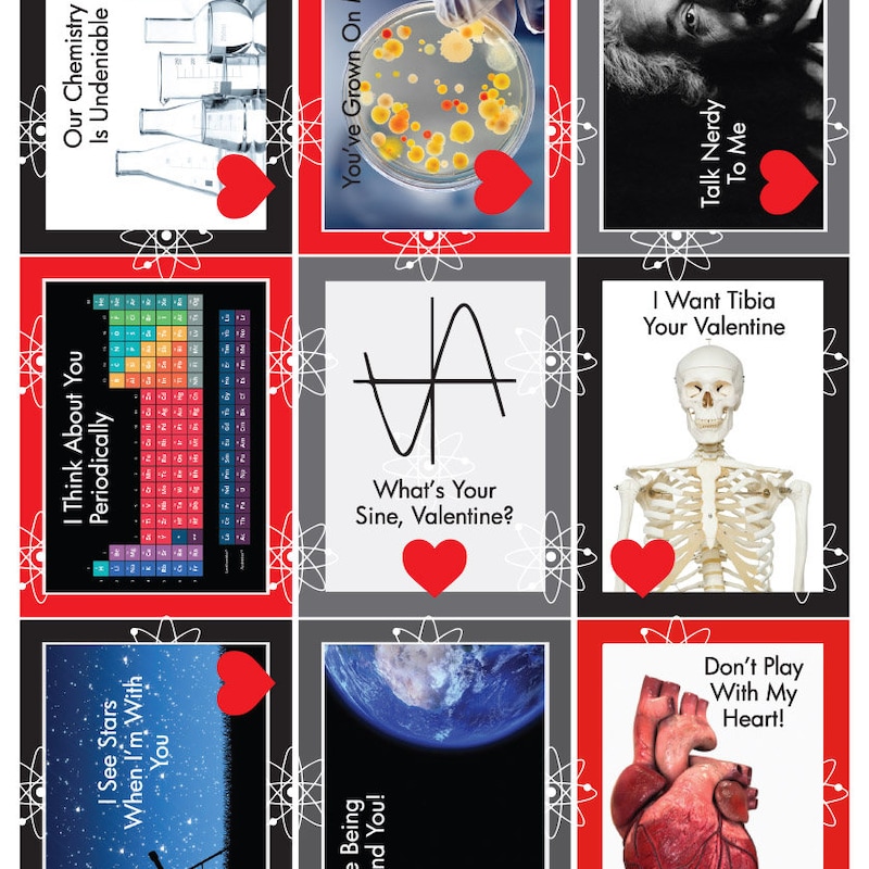 Science Valentine - Etsy