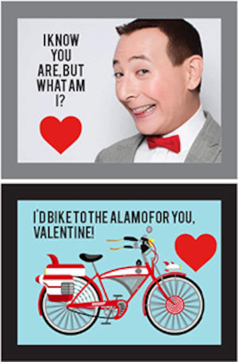 Pee-wee Herman Printable Valentines, Download and Print! - Etsy