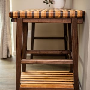 Modern Butcher Block Top Desk - Etsy