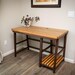 Modern Butcher Block Top Desk - Etsy