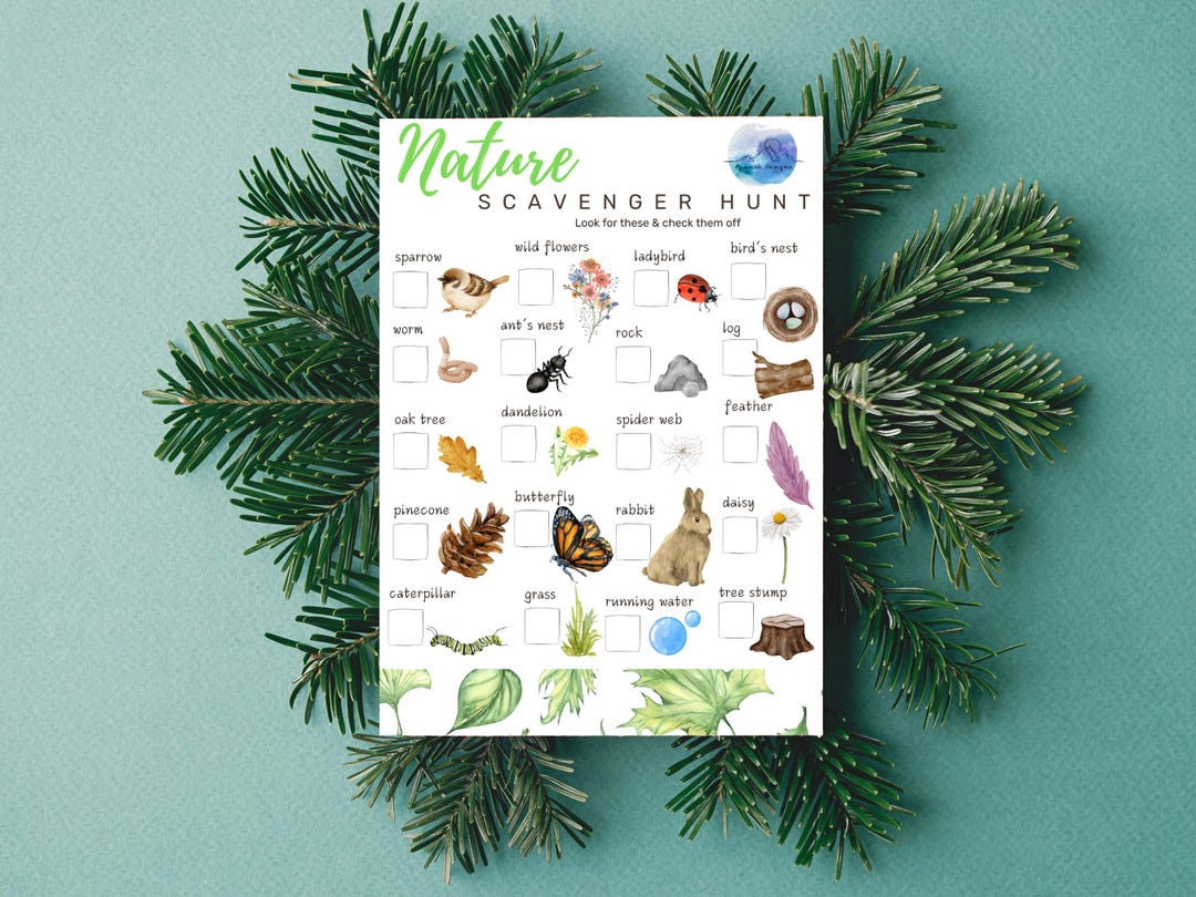 Nature Scavenger Hunt | Outdoor, Adventure, Explore, Printable ...