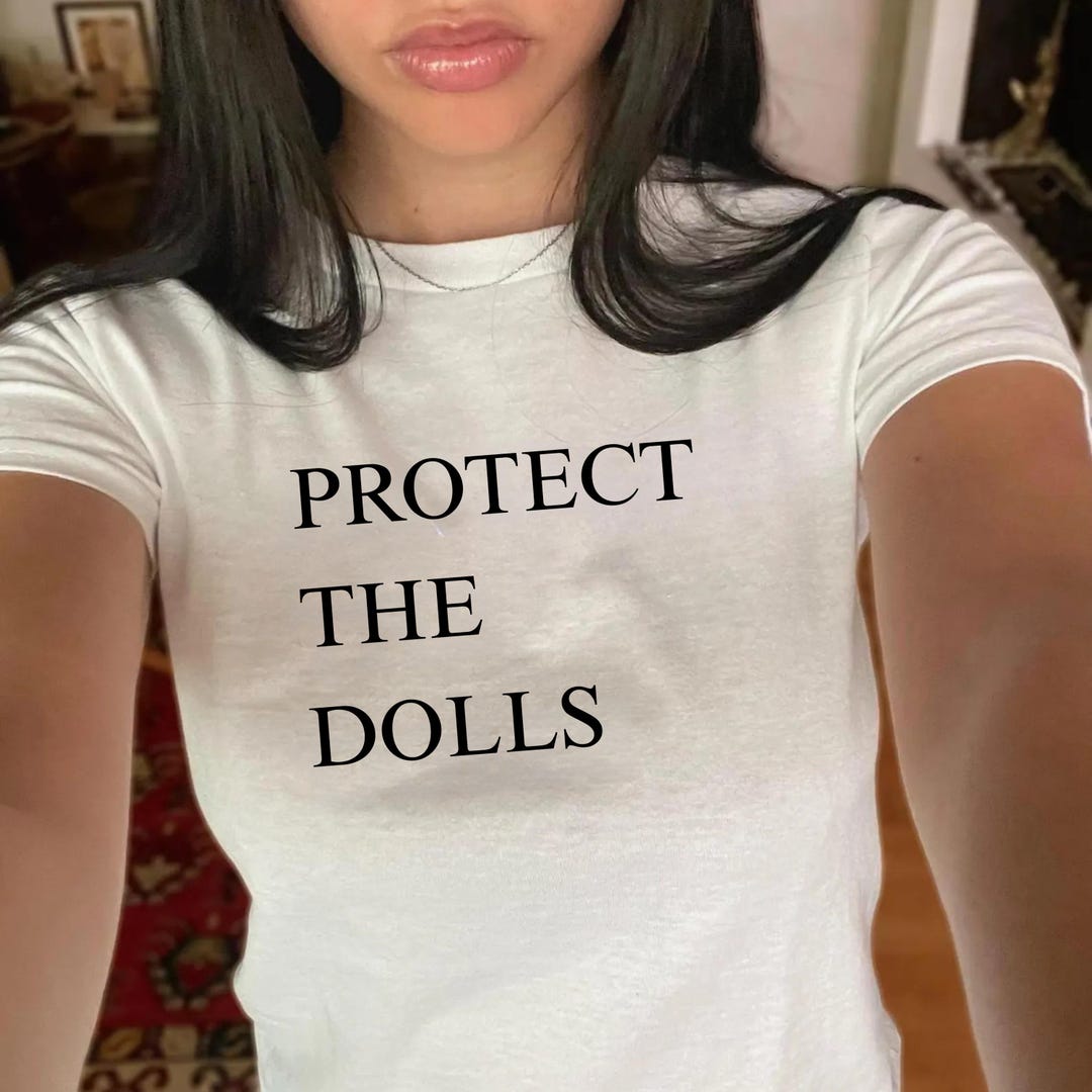 Protect the Dolls Baby Tee | Y2K 90s Aesthetic Shirt | Gender Equality ...