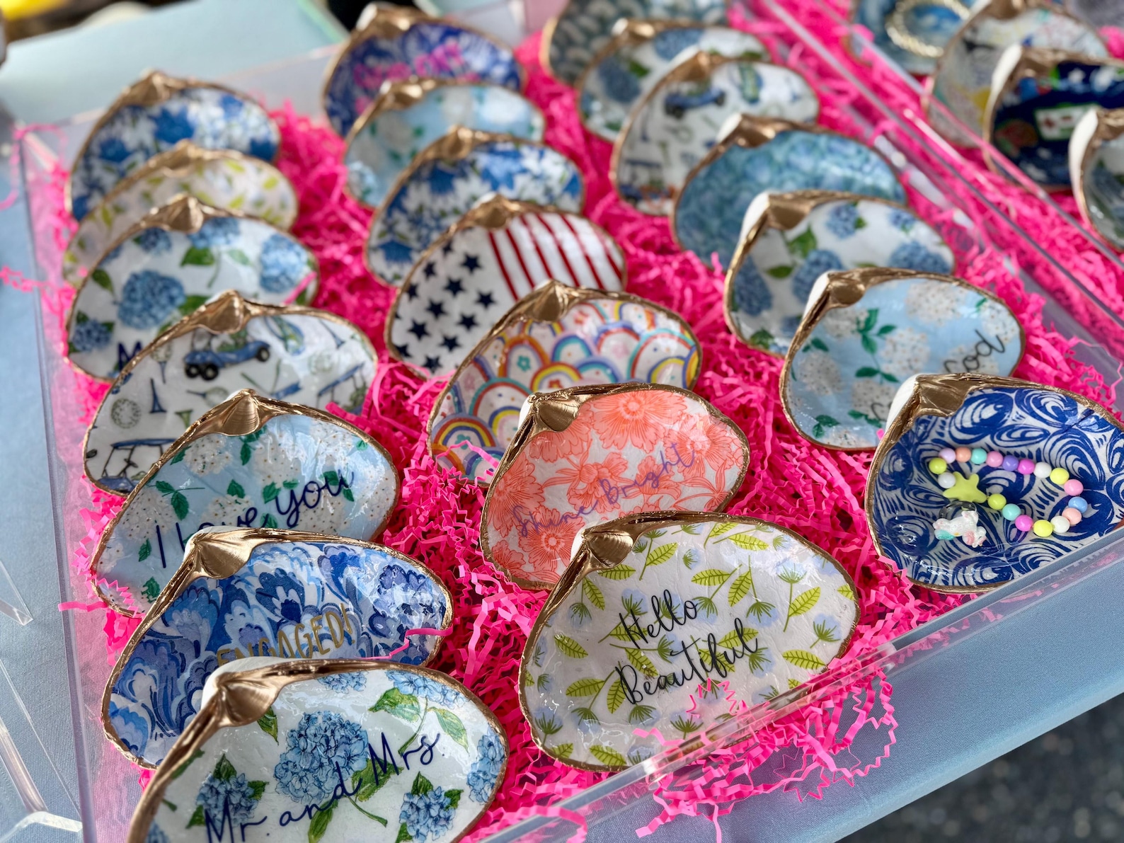 Gold Leaf Seashell Jewelry Dishes, Oyster Ornaments - Etsy