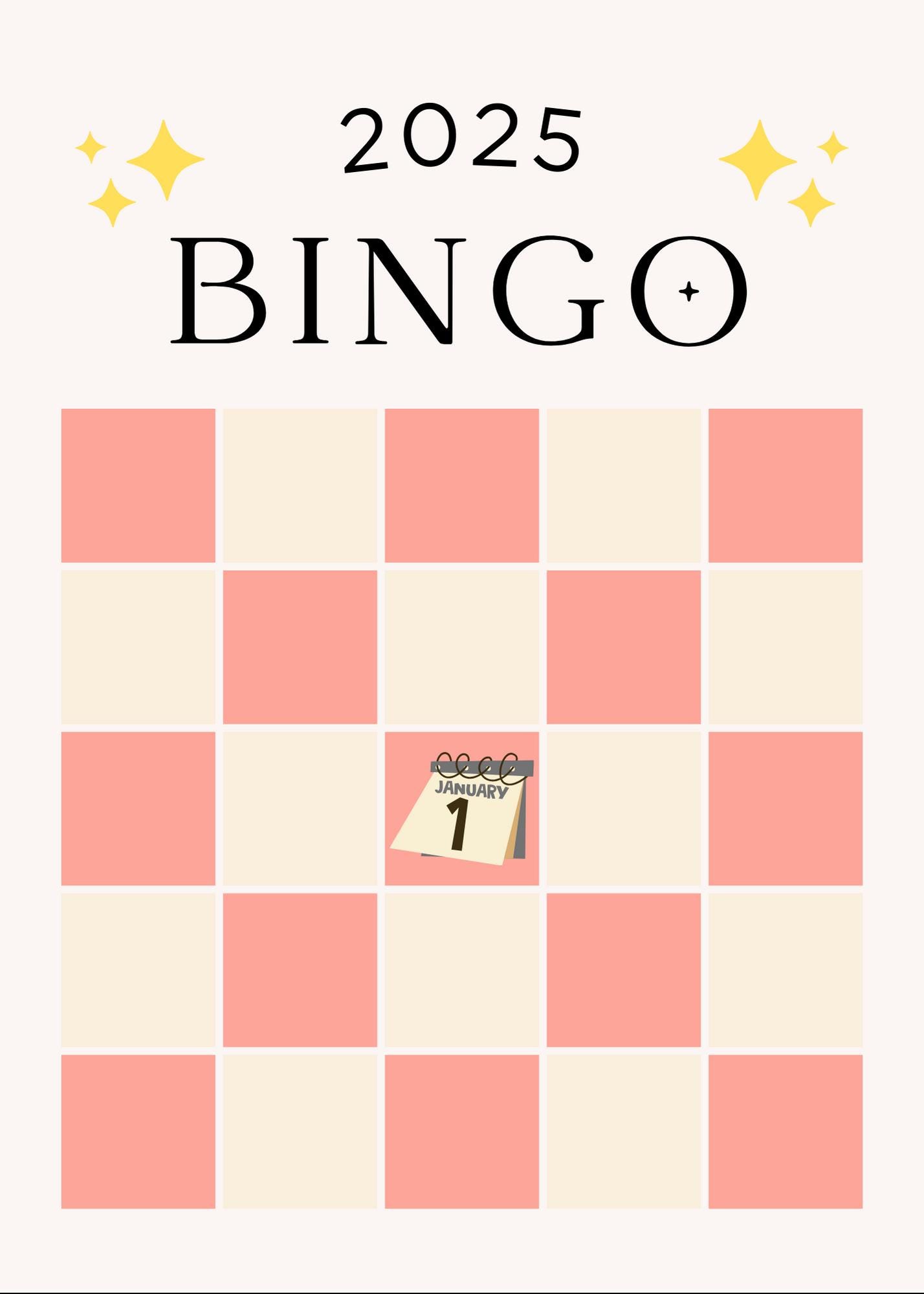 2025 Bingo Cards, New Year Bingo, 2025 Manifestation, 2025 Vision Board ...