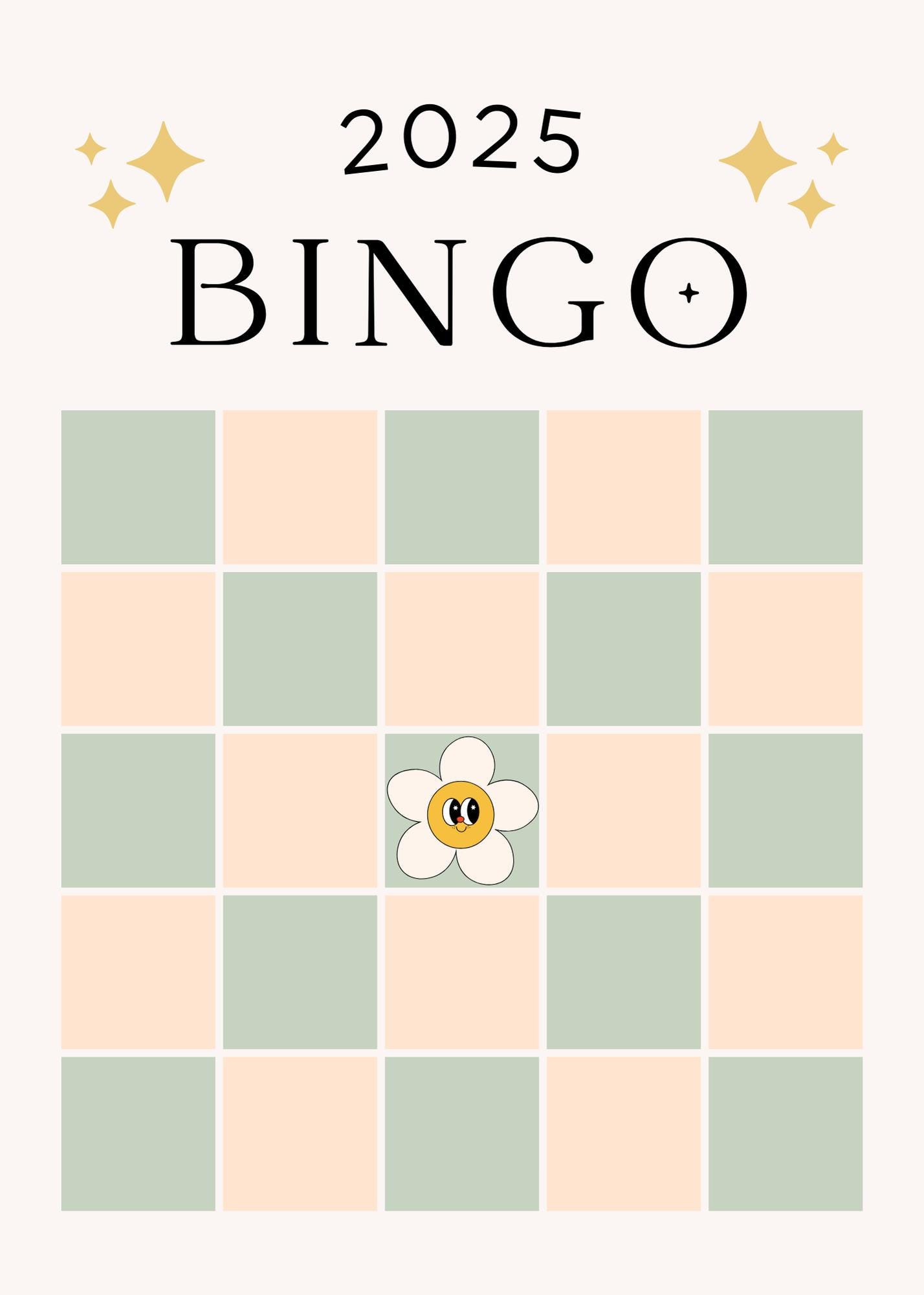 2025 Bingo Cards, New Year Bingo, 2025 Manifestation, 2025 Vision Board ...