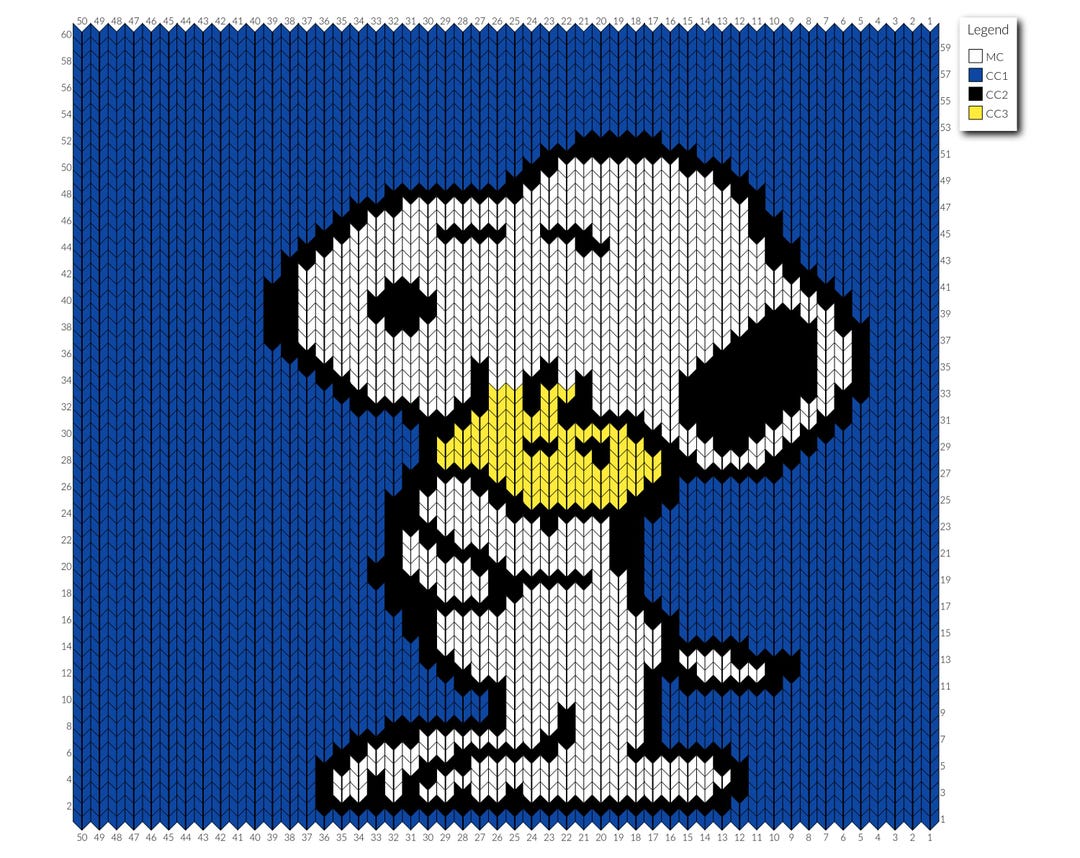 Custom Chunky Knit Graph Blanket - Etsy