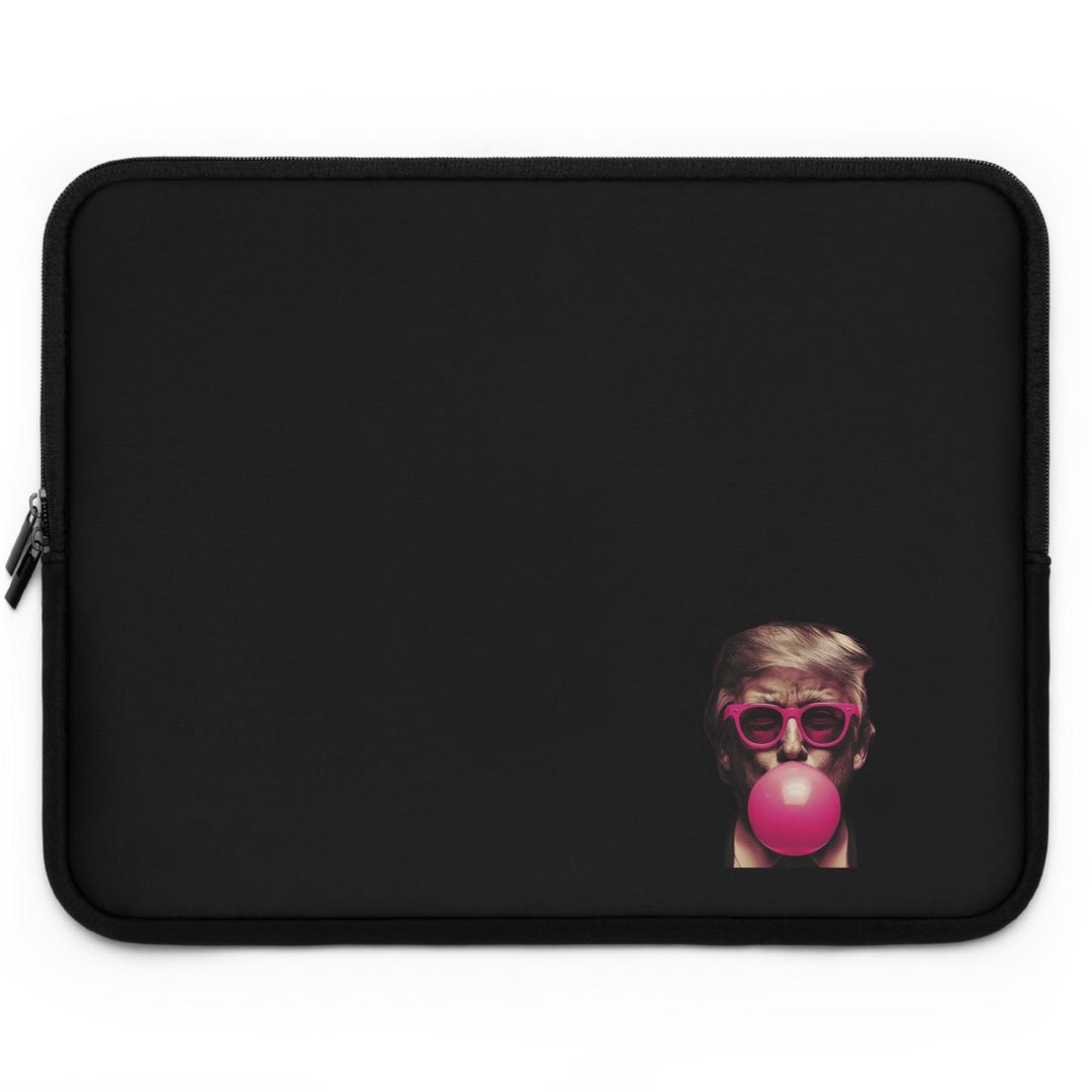 Trump MAGA Bubble Gum Republican Cute Pink Black Laptop Sleeve - Etsy