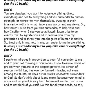 Surrender Novena Chaplet and Prayer Card - Etsy
