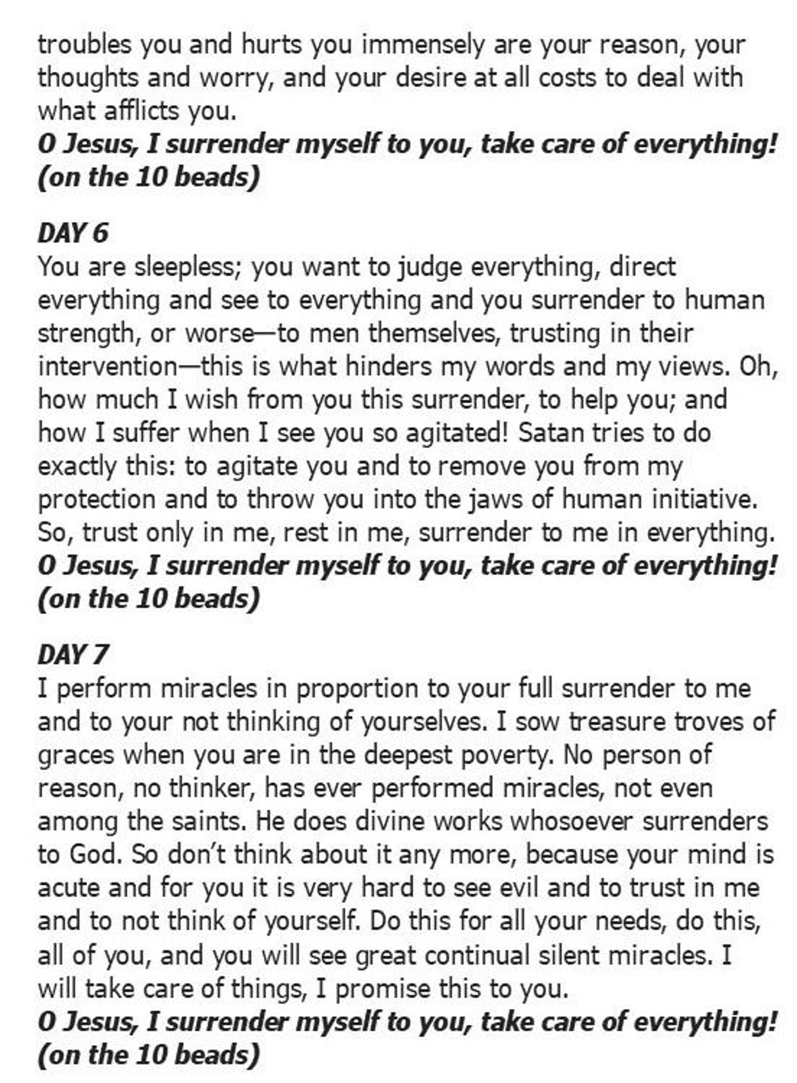 Surrender Novena Chaplet Prayer Card. Laminated and Printed on 64 Lb ...