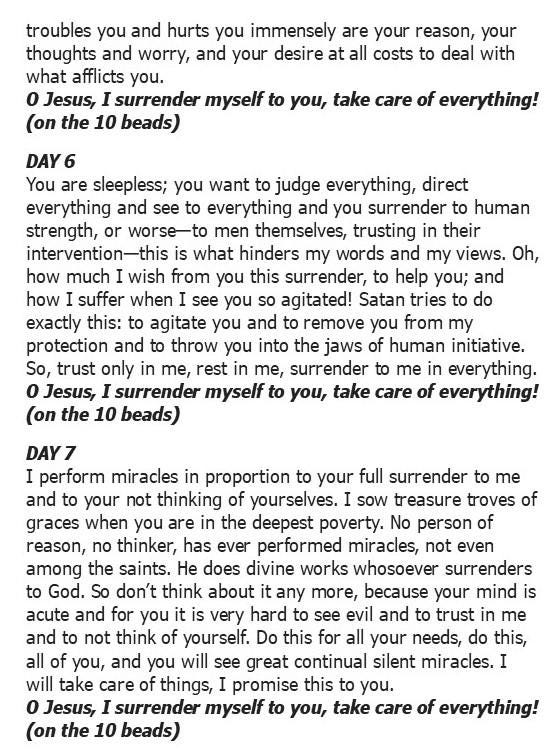 Surrender Novena Chaplet Prayer Card. Laminated and Printed on 64 Lb ...