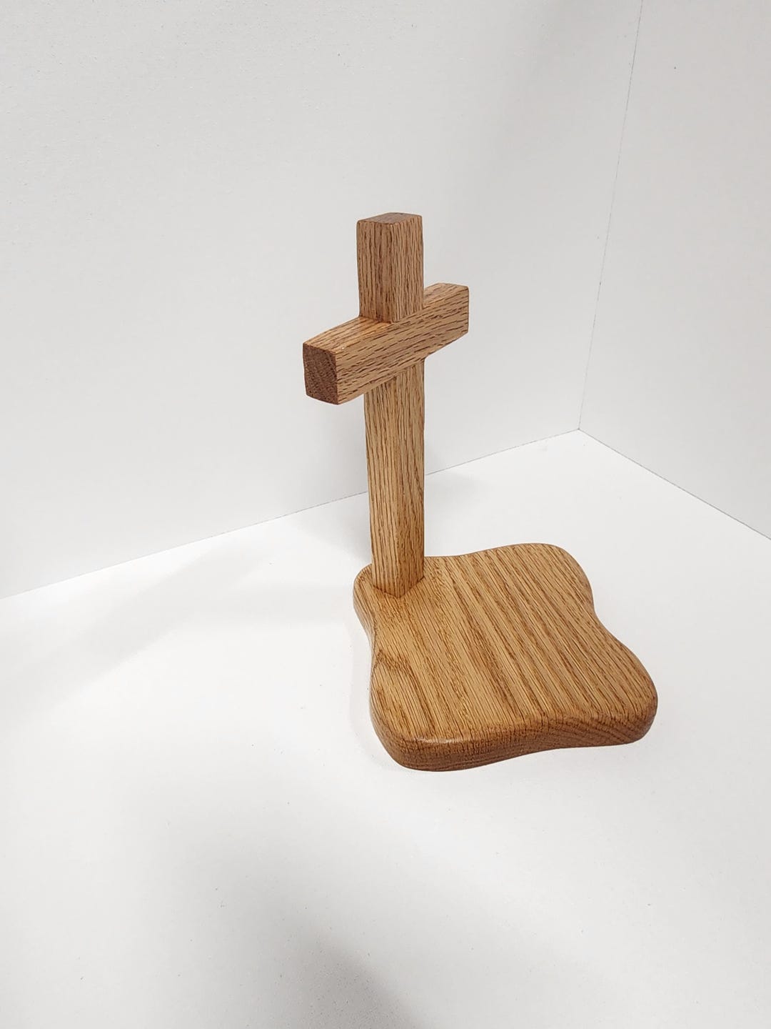 Cross Oak Wood Home Decor Cross Handmade Wood Cross Table Decor Cross ...