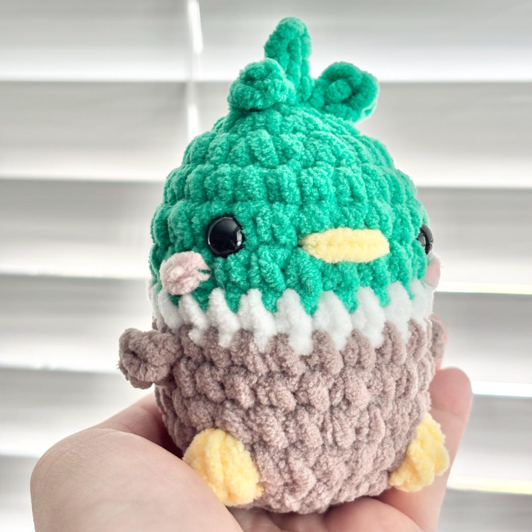 Small Mallard Duck Crochet Plushie | Handcrafted Amigurumi Duck Toy ...