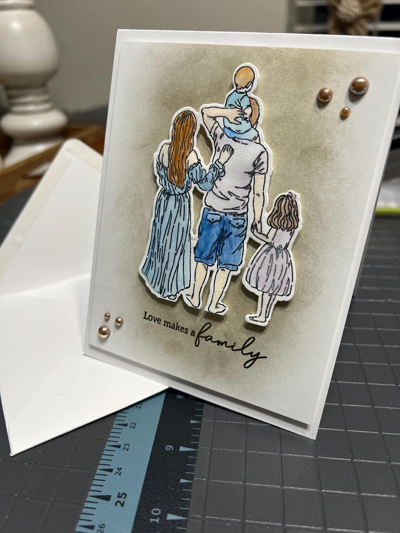 Loves Makes a Family || Greeting Card || Blank Card for Gifting ...