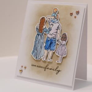 Loves Makes a Family || Greeting Card || Blank Card for Gifting ...