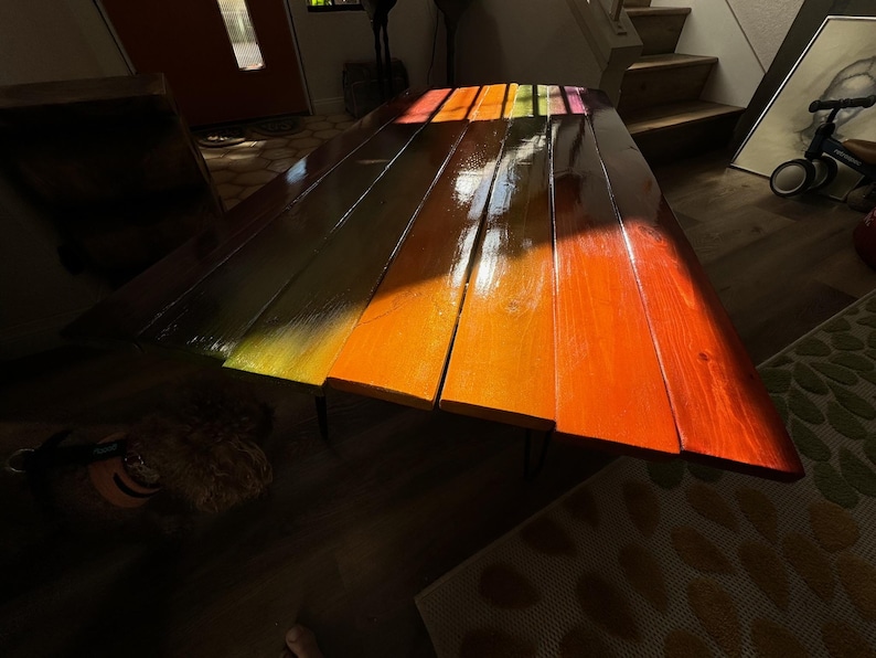 Rainbow Bridge Coffee Table - Etsy