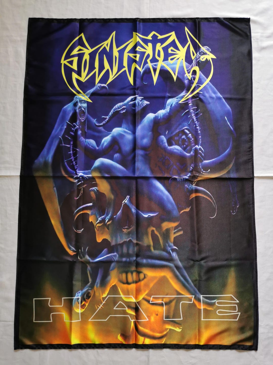 SINISTER Hate Flag cloth Poster Banner Tapestry Death Metal - Etsy