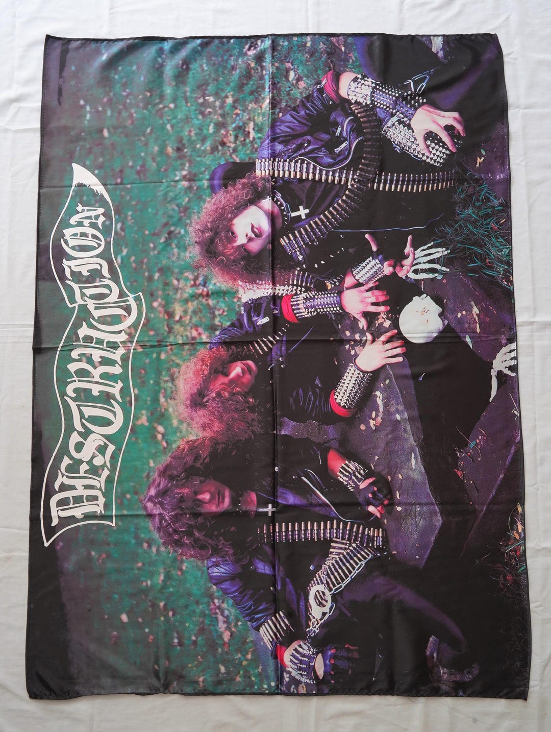 DESTRUCTION Sentence of Death Flag cloth Poster Banner Tapestry ...