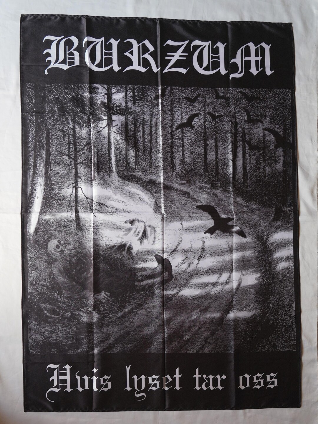 Norwegian BLACK METAL Flag cloth Poster Banner Tapestry Mayhem ...
