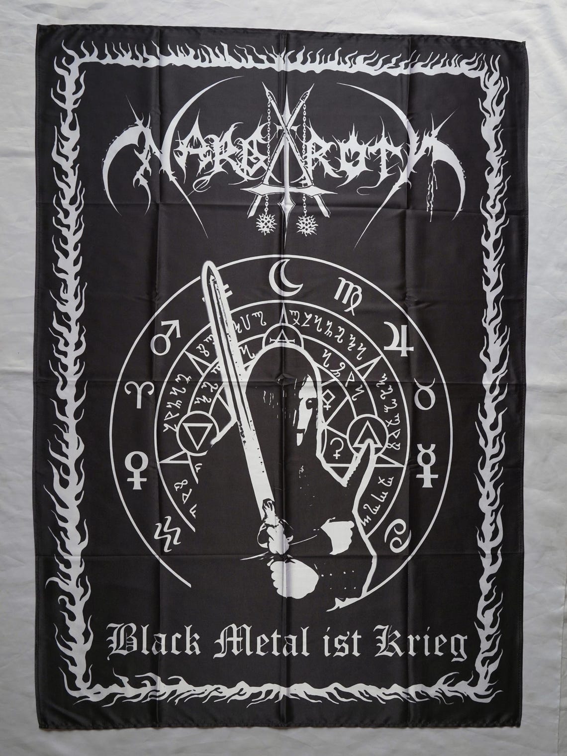 NARGAROTH Black Metal Ist Krieg Flag cloth Poster Banner Tapestry Black ...
