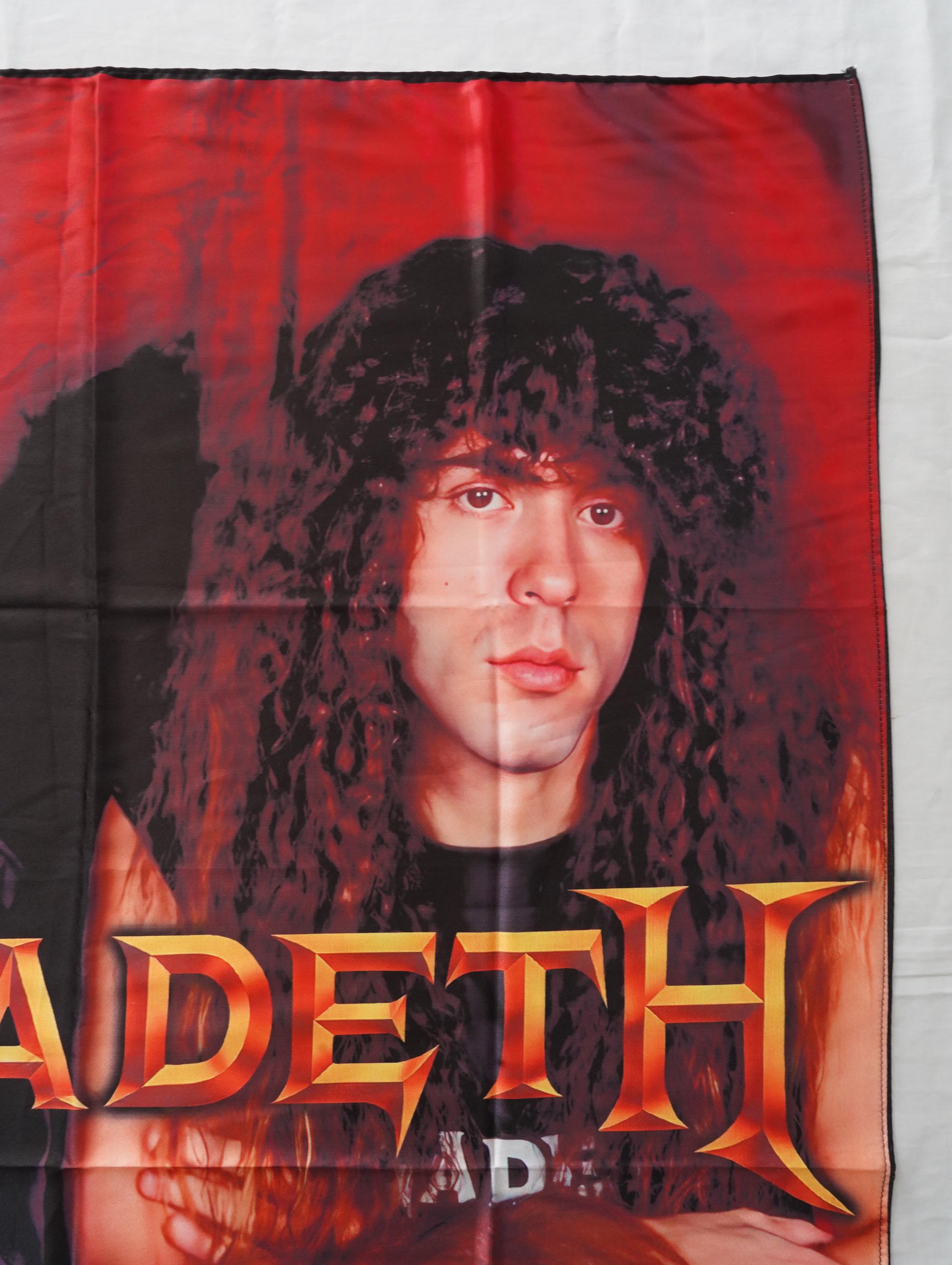 MEGADETH Band Photo Flag cloth Poster Banner Tapestry Thrash Metal Dave ...