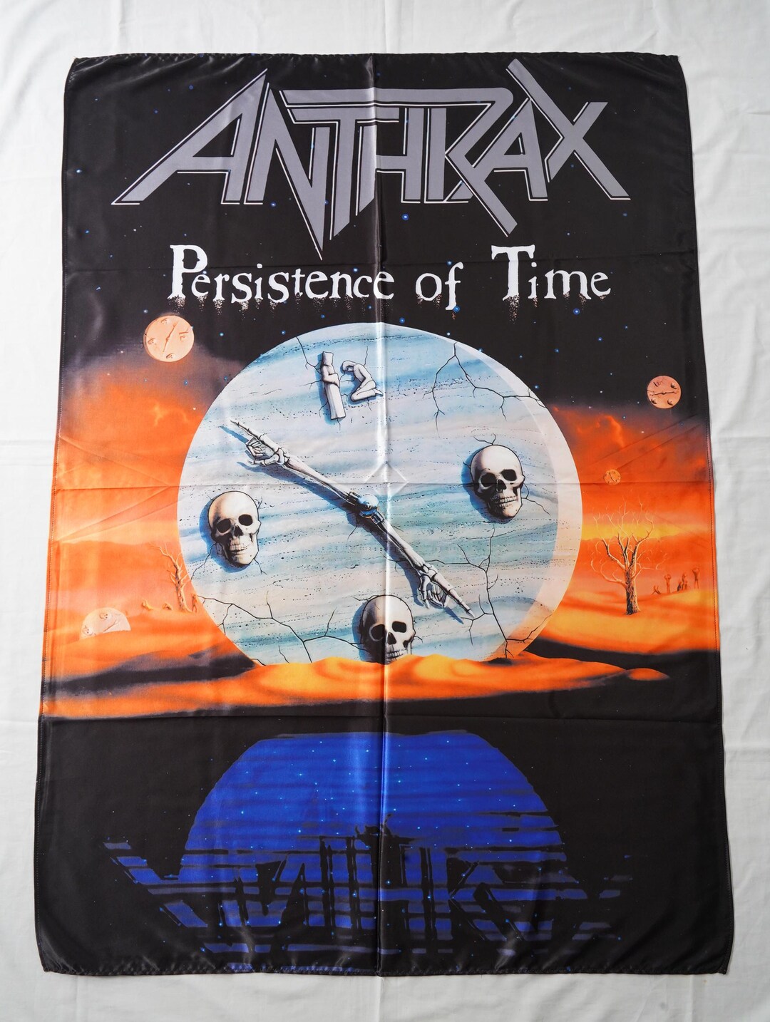 ANTHRAX Persistence of Time Flag cloth Poster Banner Tapestry Thrash ...