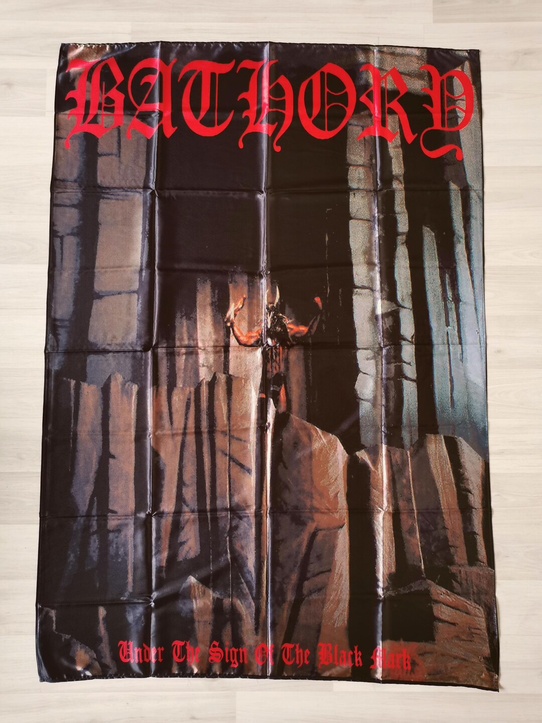 BATHORY Under the Sign of the Black Mark Flag cloth Poster Banner ...