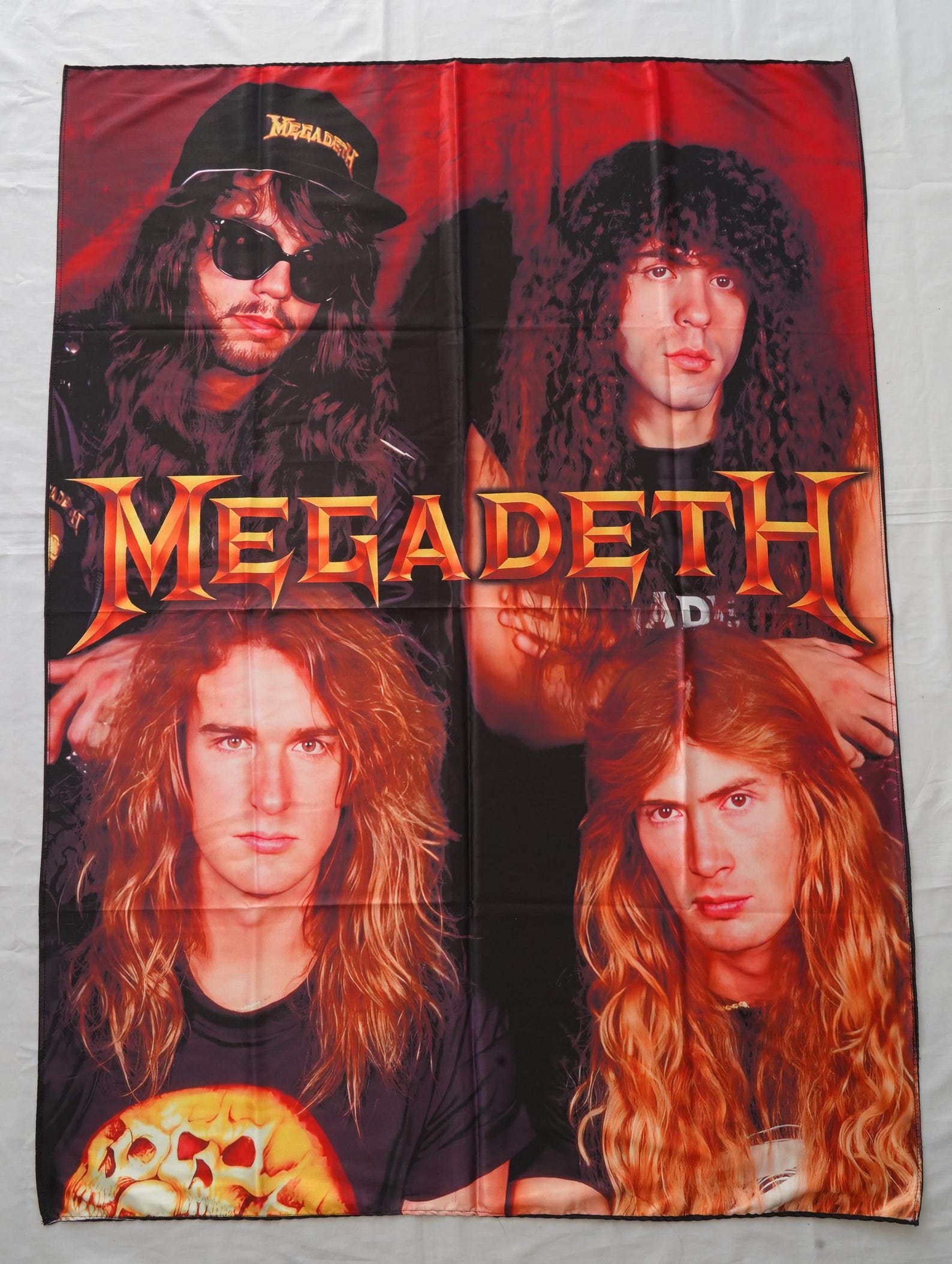 MEGADETH Band Photo Flag cloth Poster Banner Tapestry Thrash Metal Dave ...