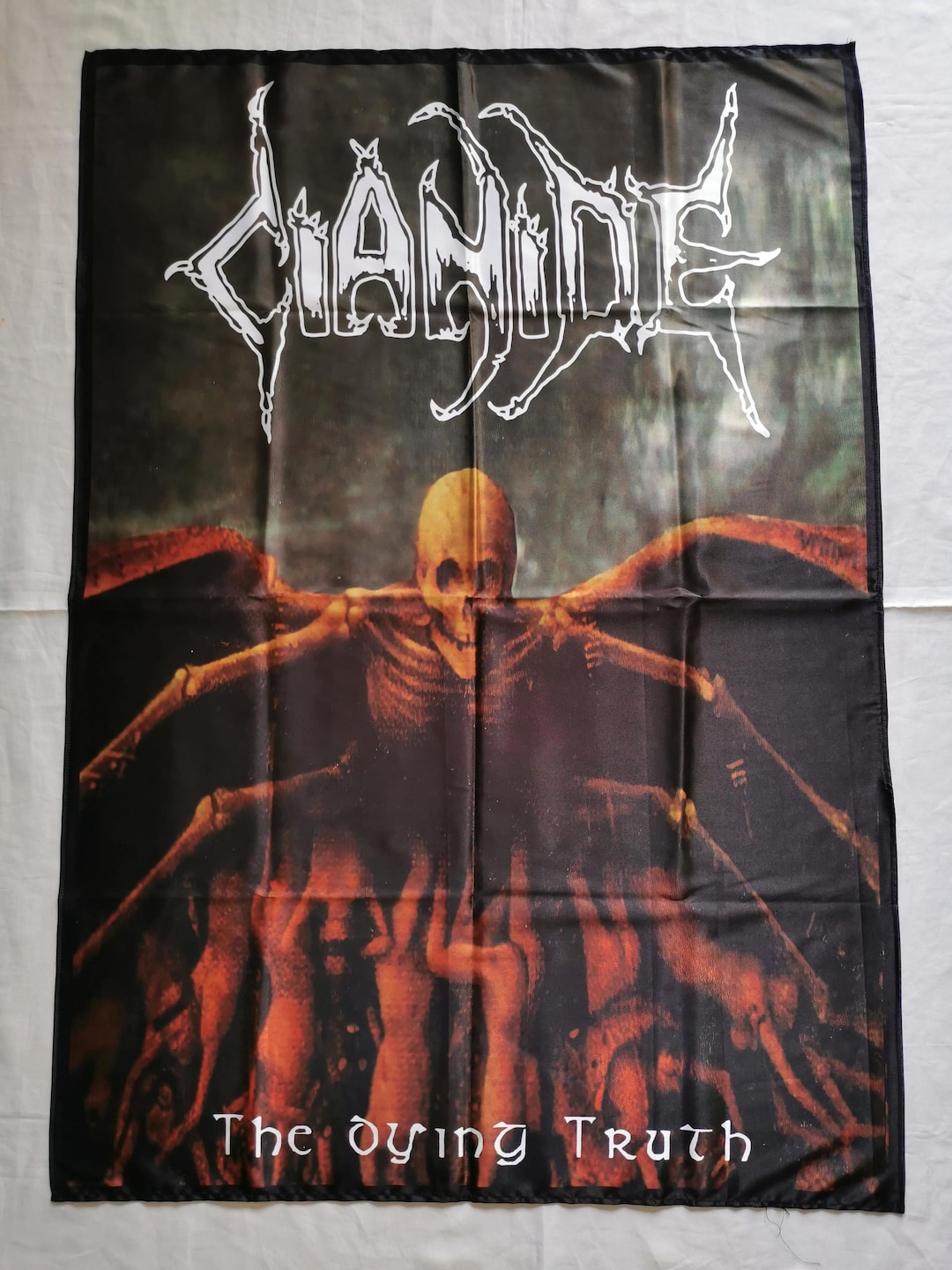 CIANIDE the Dying Truth Flag cloth Poster Banner Tapestry Death Metal ...
