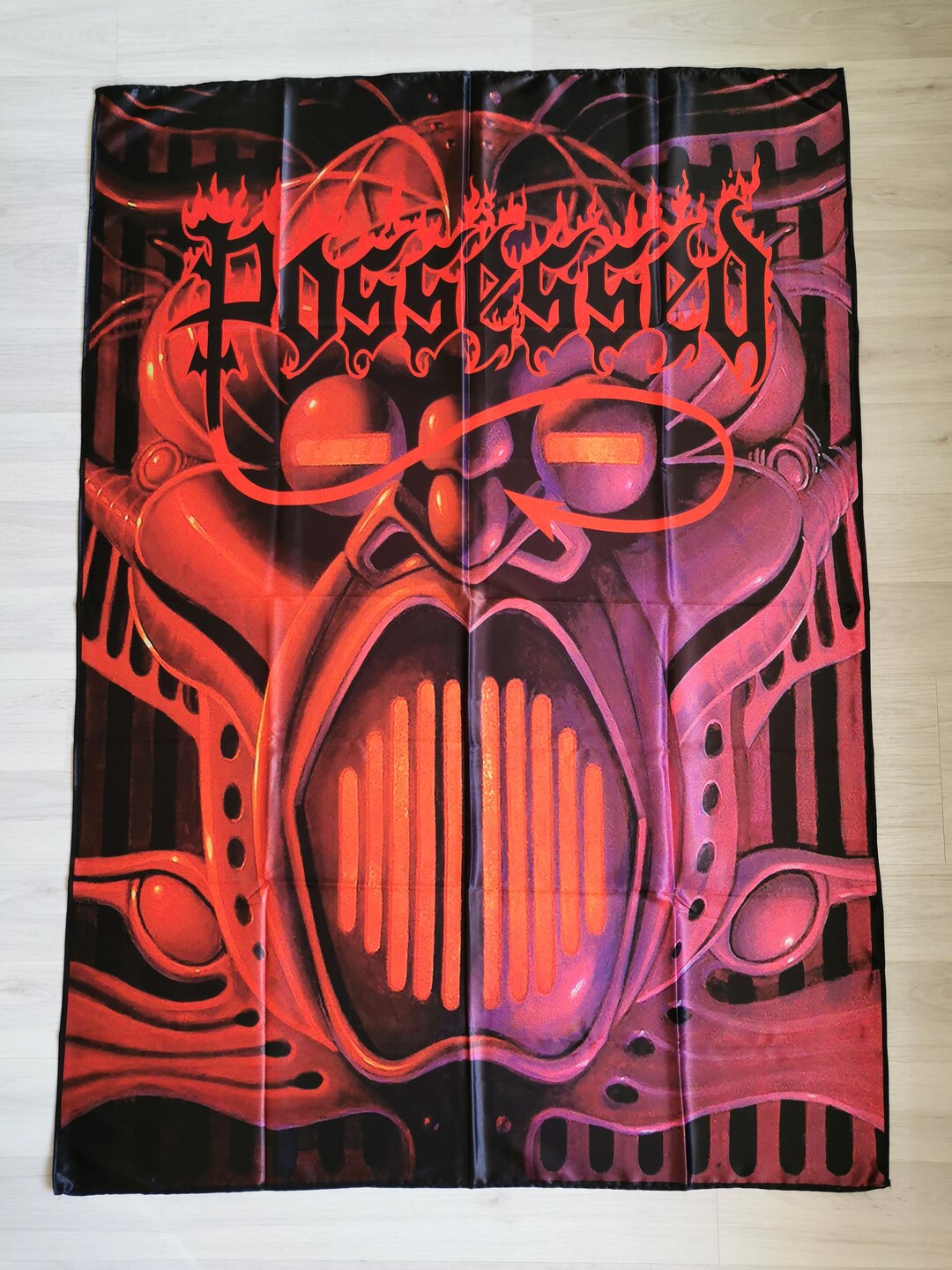 POSSESSED Beyond the Gates Flag cloth Poster Banner Tapestry Death ...