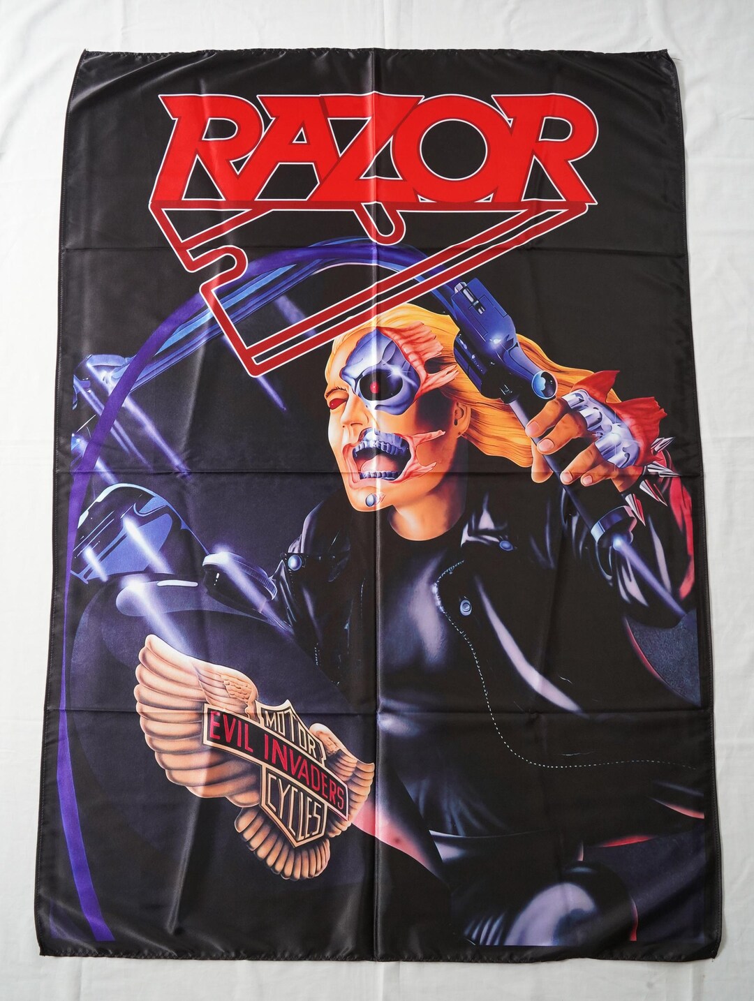 RAZOR Evil Invaders Flag cloth Poster Banner Tapestry Canadian Thrash ...