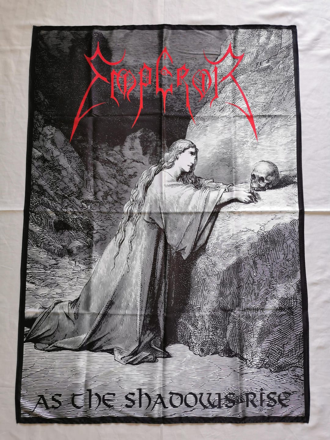 EMPEROR as the Shadows Rise Flag cloth Poster Banner Tapestry Black ...