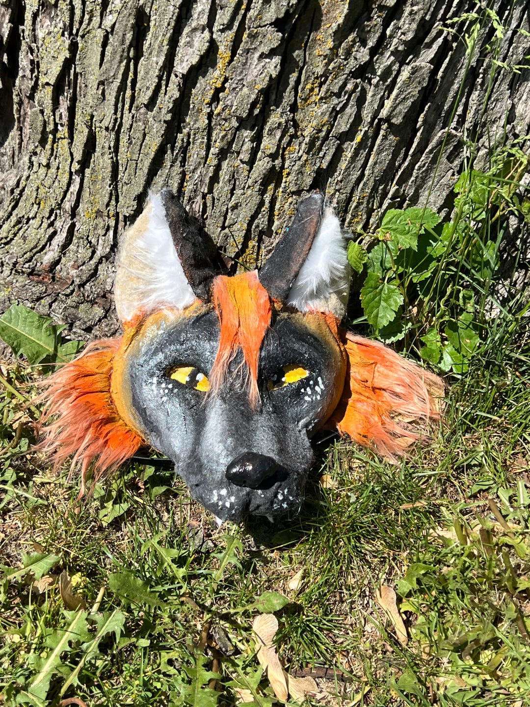 PREMADE Therian Mask Cross Fox - Etsy