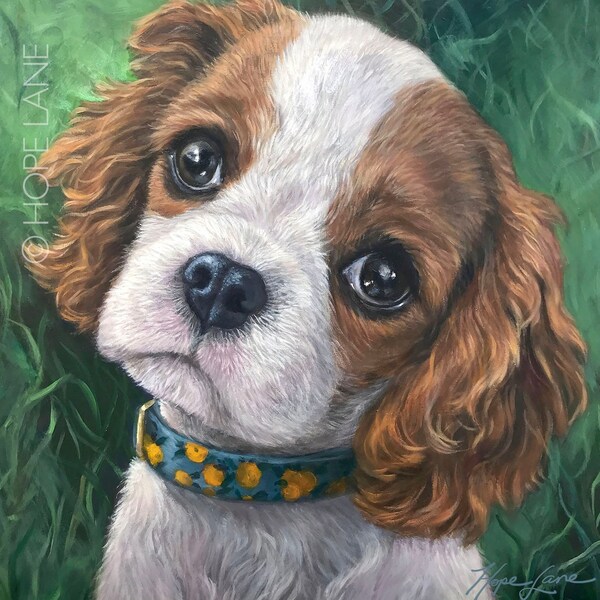 Custom Portrait, Labradoodle, Custom Pet Portrait, Original Labradoodle ...