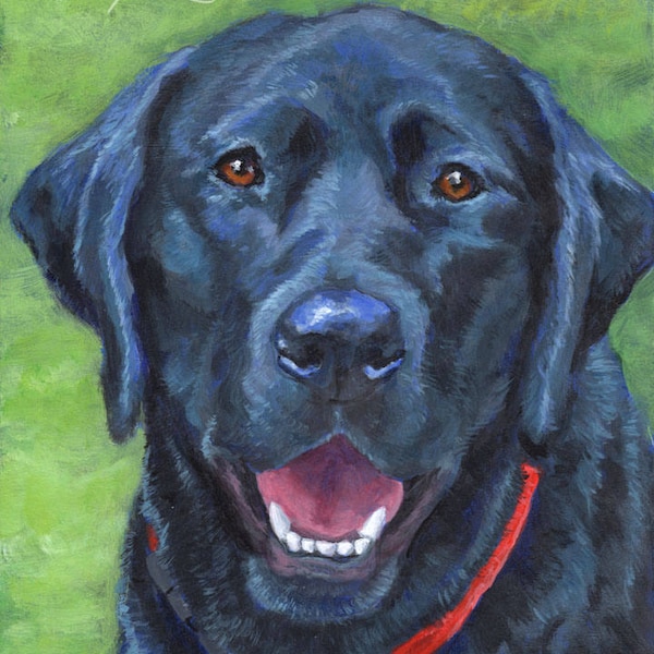 Black Lab Paint by Number - Etsy